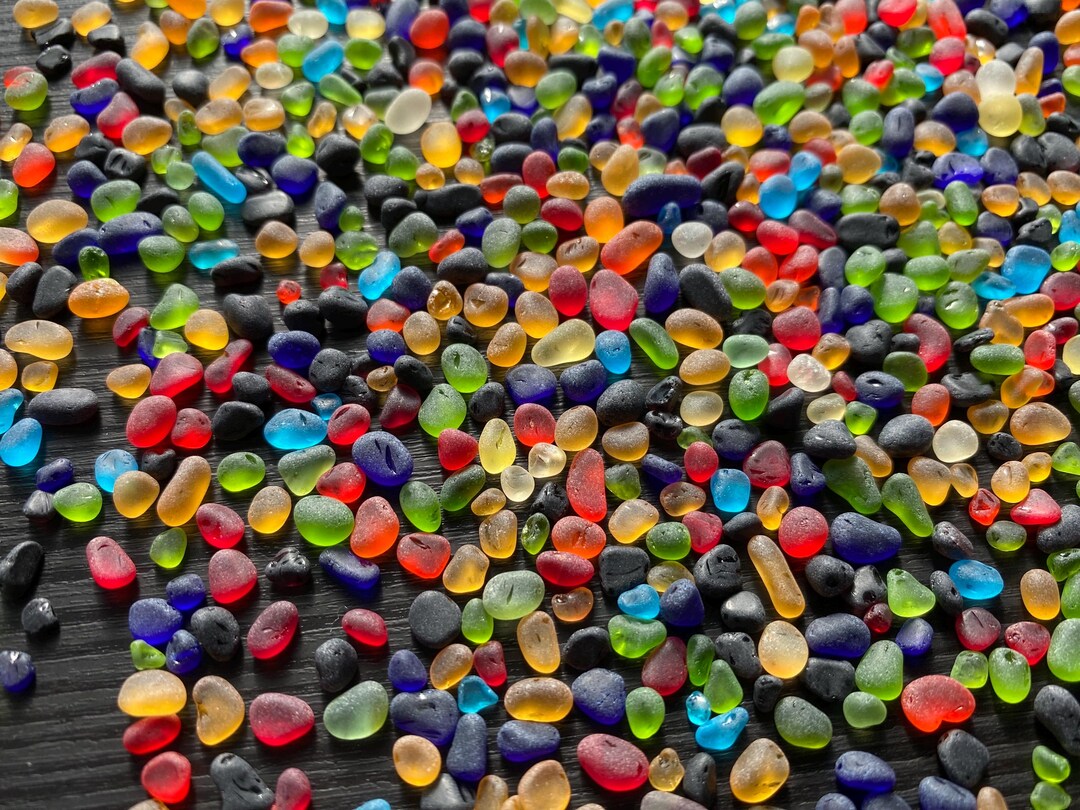 3-7mm Super Tiny Glass Pebbles Mini Glass Crafts Miniature Glass ...