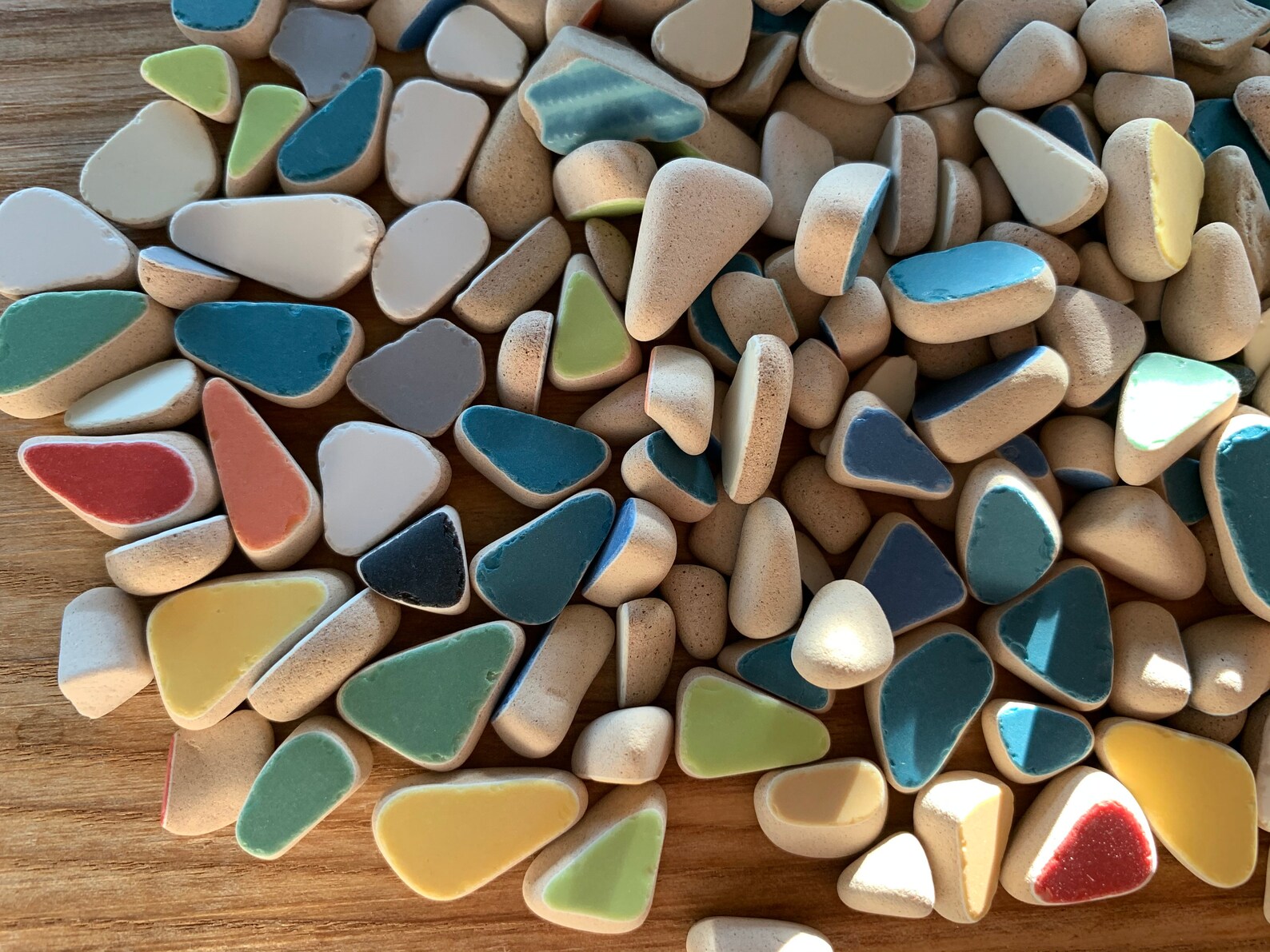 50-400pcs Bulk 4-15mm Very Tiny Tumbled Pottery Tiles Mosaic Making ...