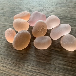 10pcs 17-23mm Pale Pastel Pink Sea Glass Stones - Etsy