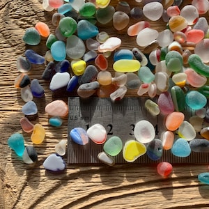 4-10mm Very Tiny Sea Glass Mini Glass Pebbles Mix Colors Sea Glass ...