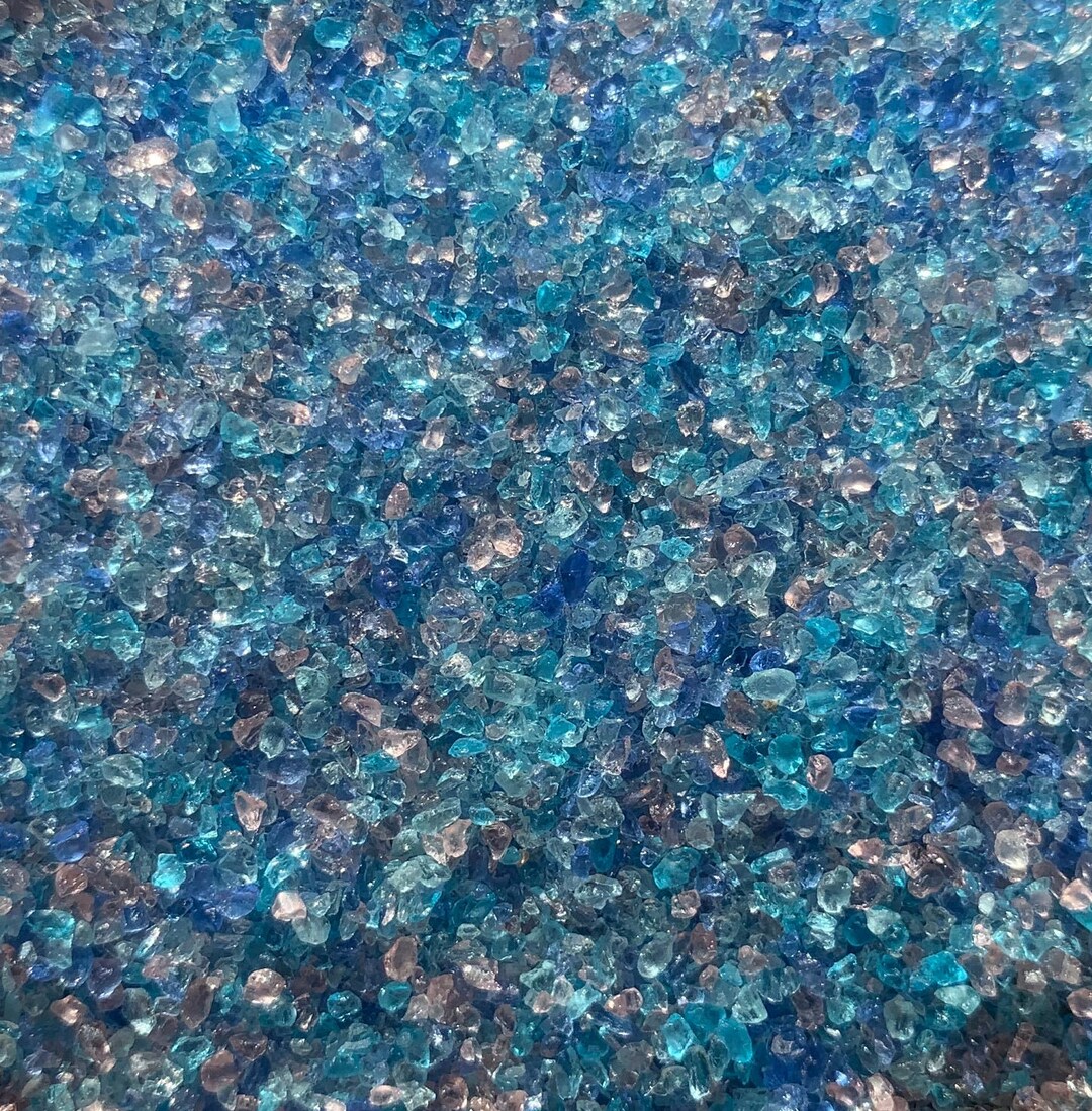 Mix Blue With Pink 1-3mm Colors Mix Crushed Glass Broken Glass Micro ...