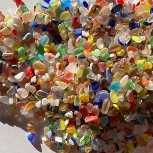 2-5mm Mini Glass Mini Glass Pebbles Multi Color Glass Stones Super Tiny ...