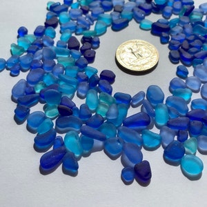 Mix Blue Sea Glass Blue Mix Seaglass Very Tiny Sea Glass Bulk Sea Glass ...