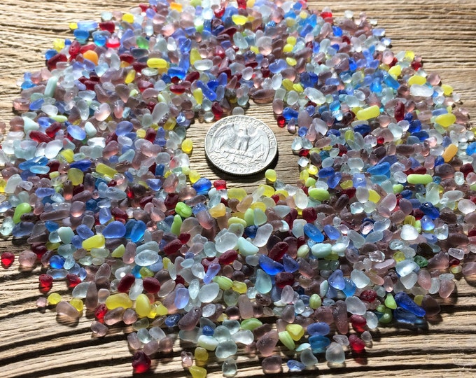 2-4mm Mini Glass Chips Mix Mini Glass Pebbles Mini Glass Crafts ...