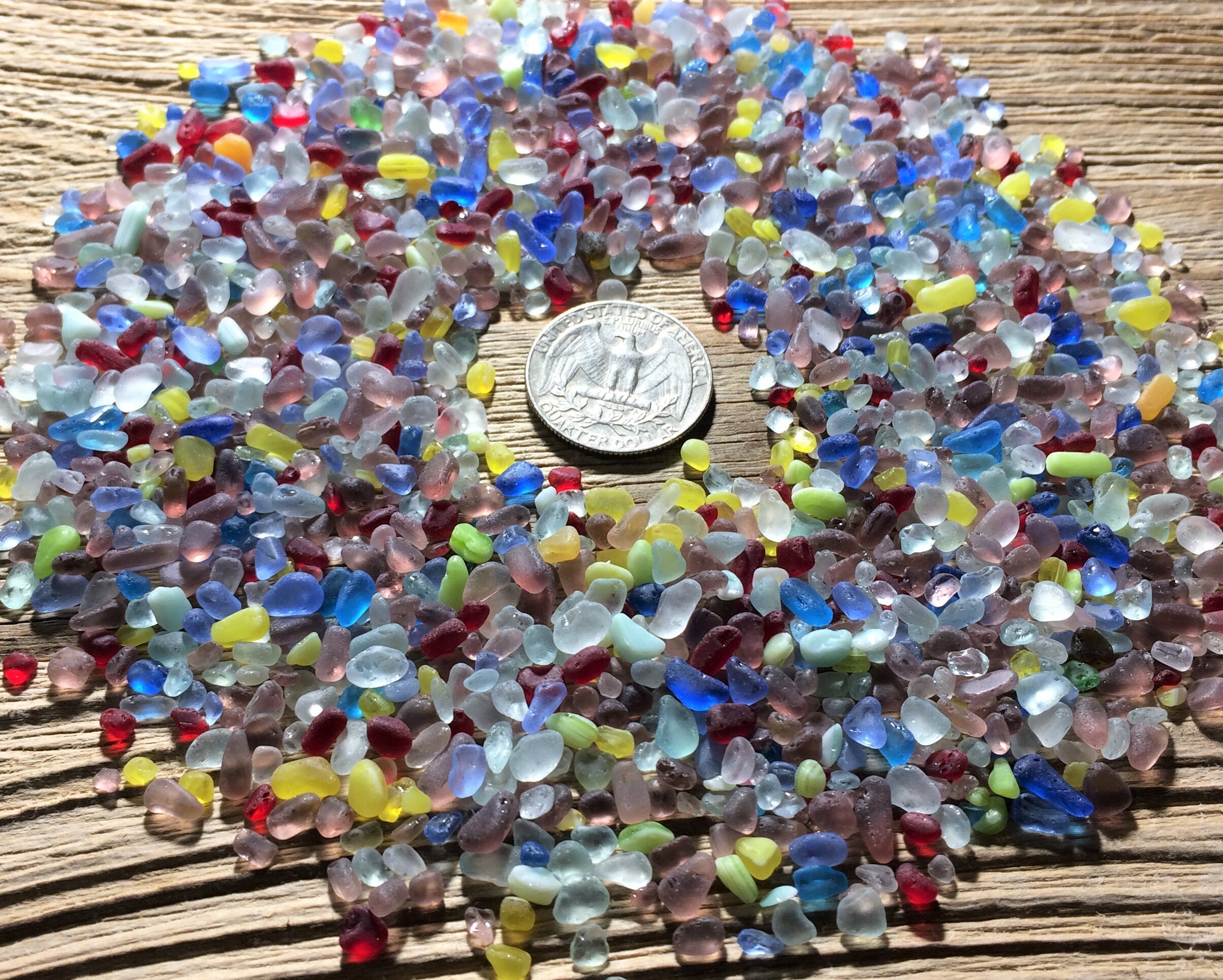Small Glass Pebbles