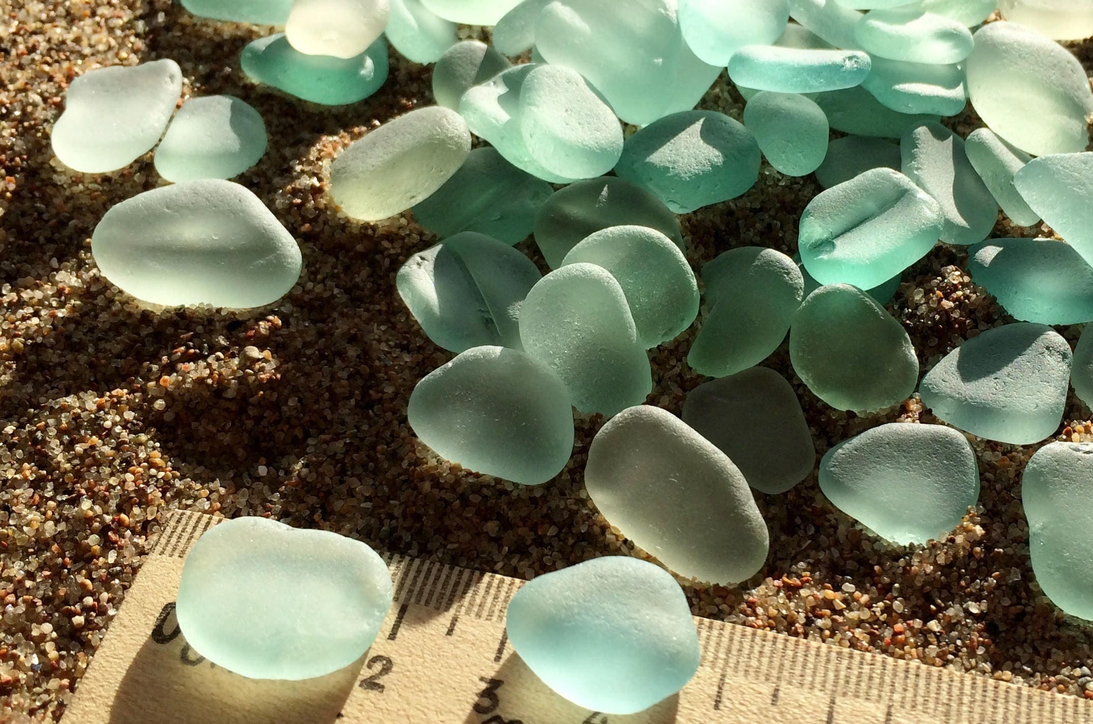 Medium Handmade Tumbled Sea Glass Seafoam 15-20mm Aqua Sea | Etsy