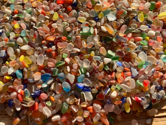 Small Glass Pebbles