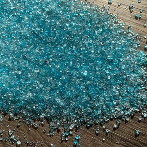 Micro Mini Crushed Broken Glass Blue 1-3mm Crushed Glass Micro Glass ...