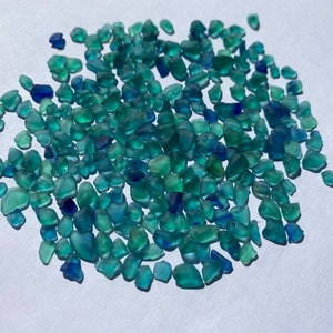 Very Tiny Smooth Tumbled Sea Glass Green Turquoise 4-8mm Tumbled Glass ...