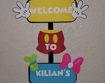 Mickey Mouse Clubhouse Sign | Etsy