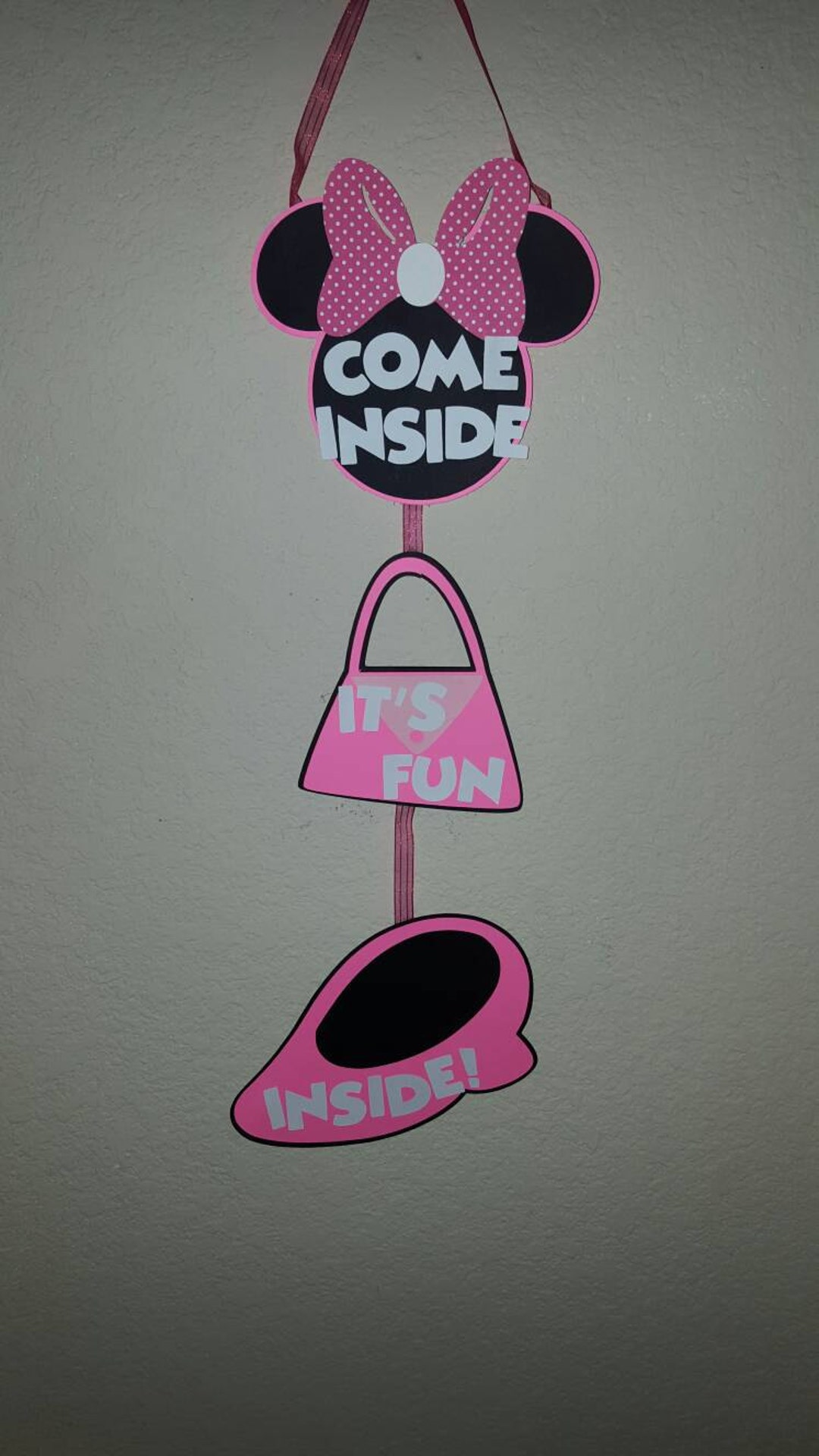 Minnie Mouse Inspired Birthday Door Sign - Etsy