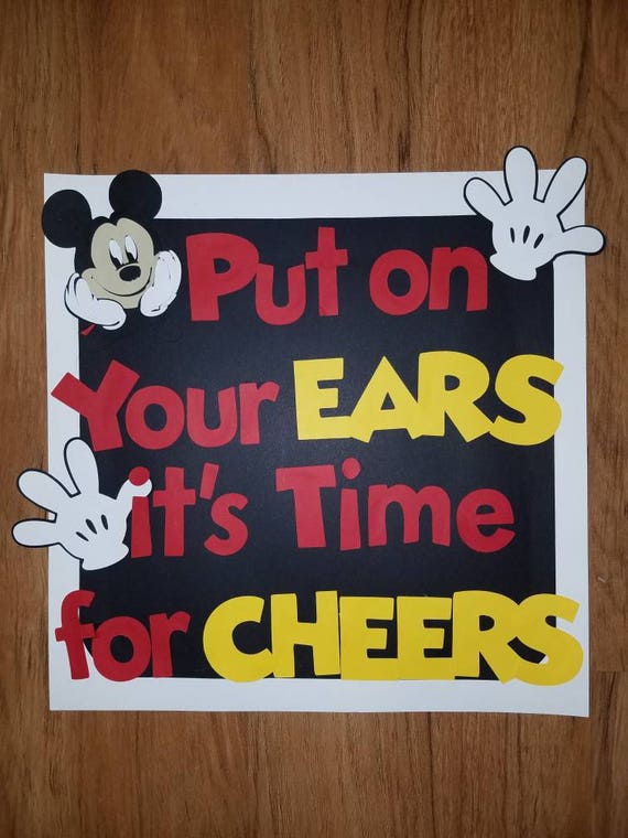 Mickey Mouse put on Your Ears It's Time for | Etsy