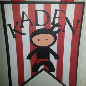 Ninja Birthday Door Sign - Etsy