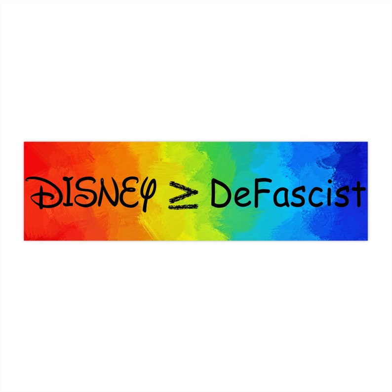 Disney Desantis Political Satire Bumper Sticker High - Etsy