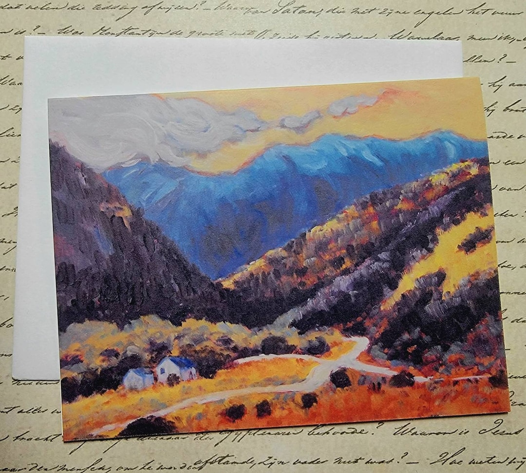 Southwest Landscape Cards, Note Cards, Art Card, Greeting Card, Small ...