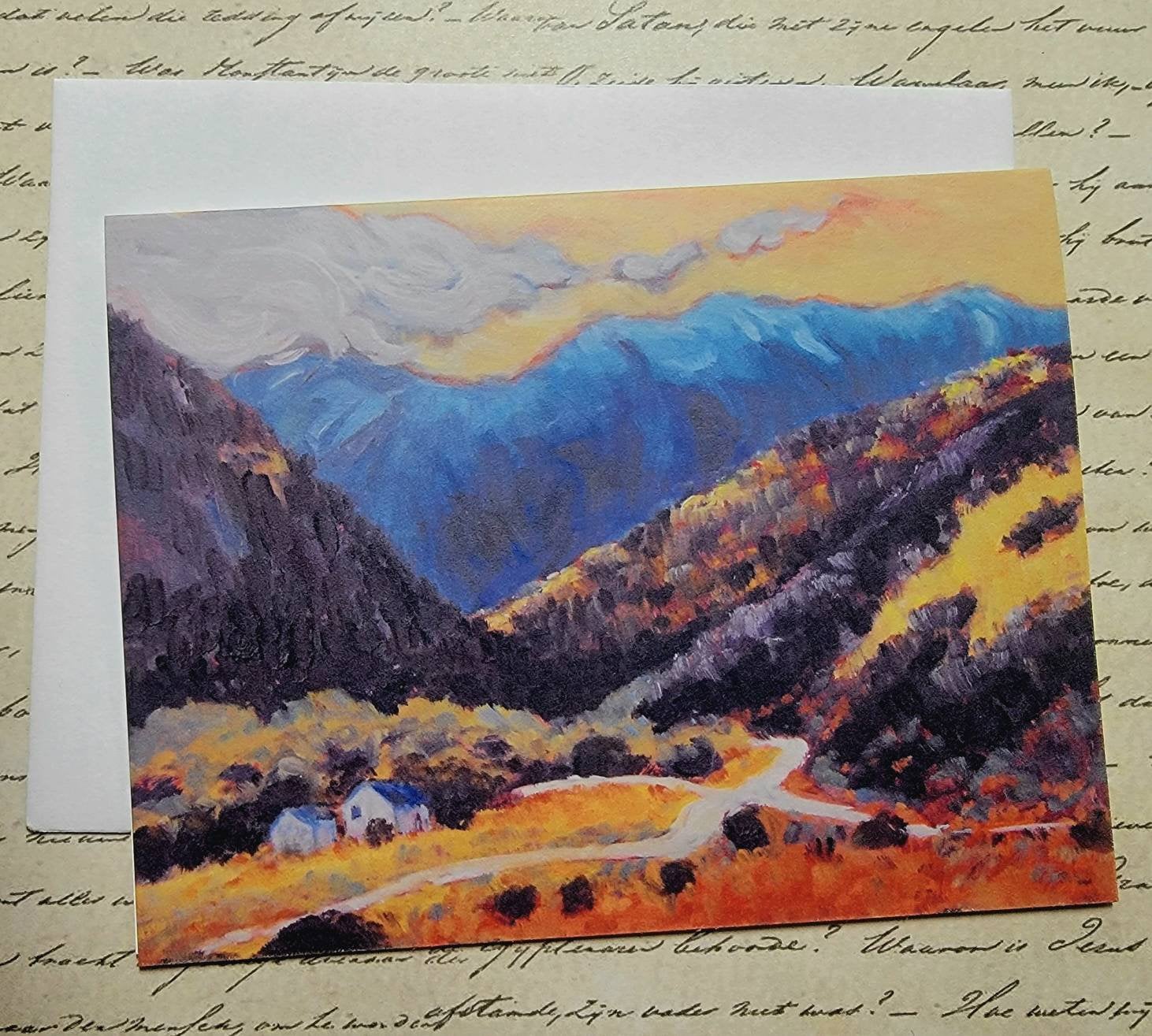 Southwest Landscape Cards, Note Cards, Art Card, Greeting Card, Small ...
