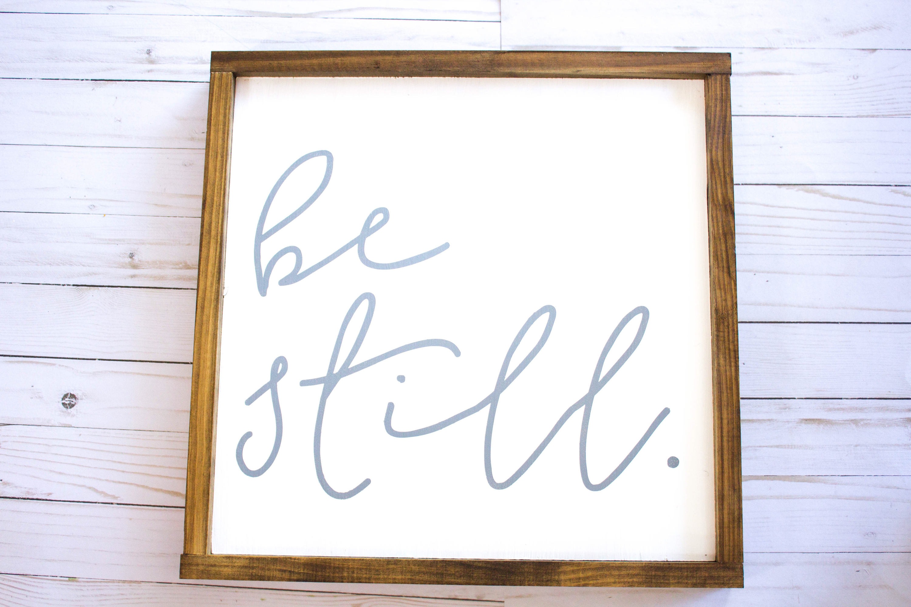 Be Stillwood Sign - Etsy
