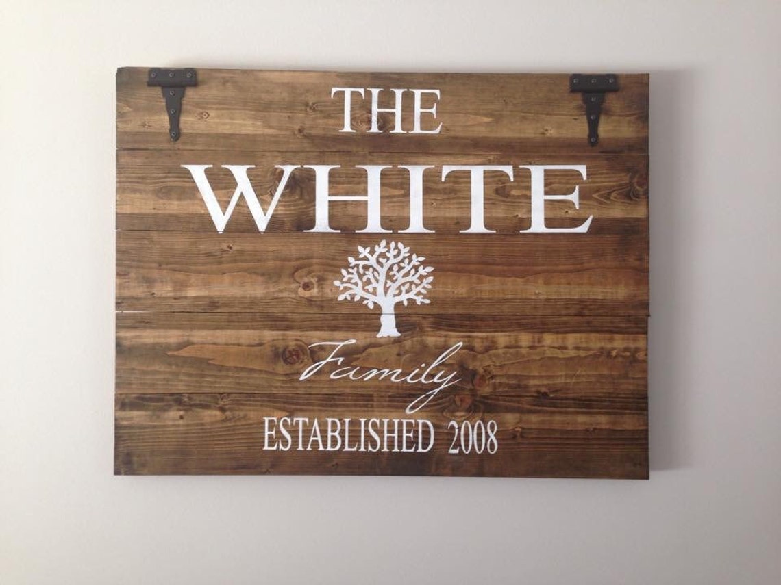 Personalized Barn Door Sign | Etsy