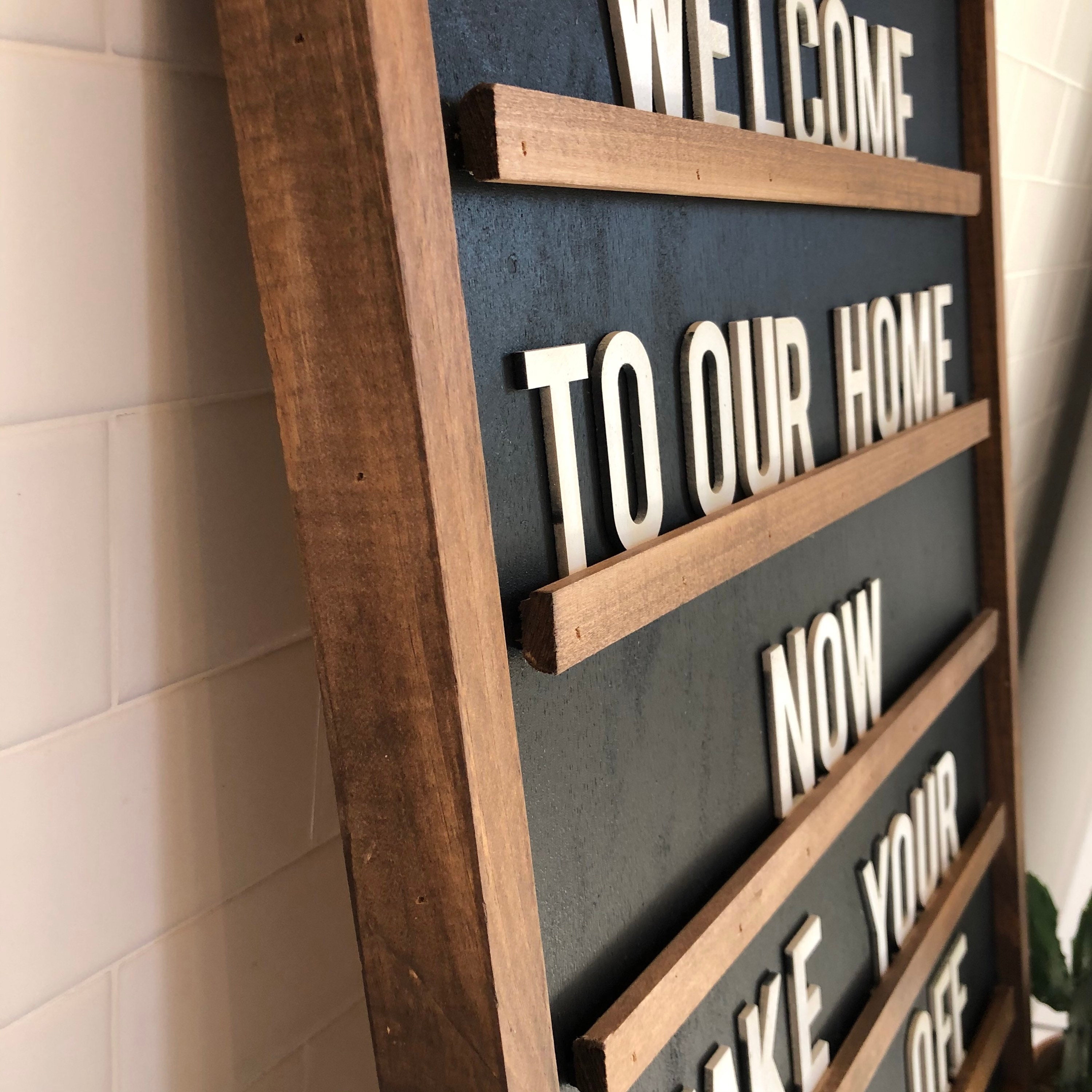 Letter Board Wood Sign Set3dall Wood - Etsy