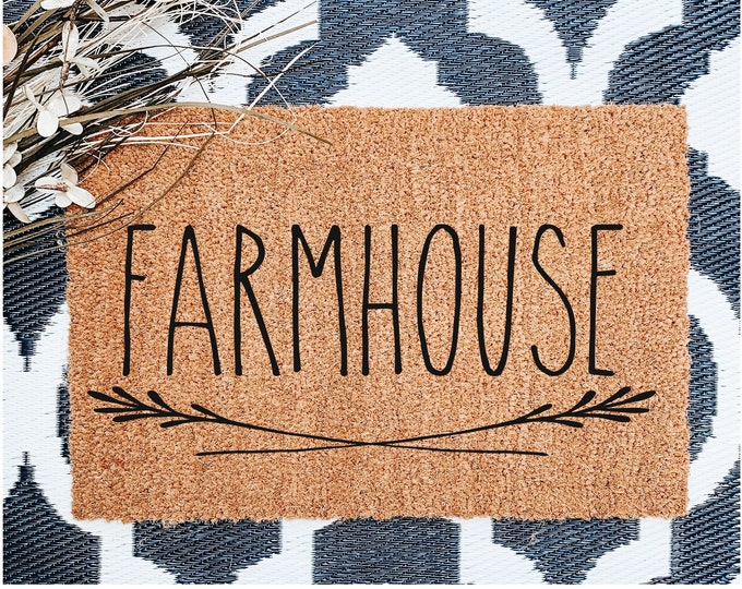 Farmhouse|doormat - Etsy