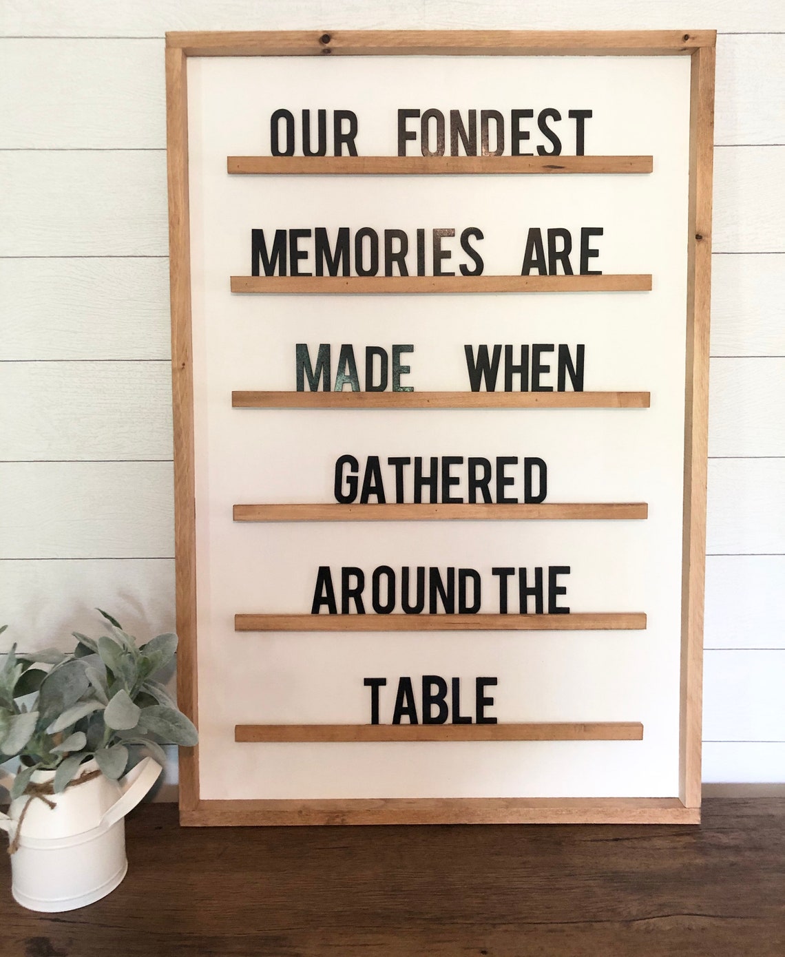 Letter Board Wood Sign Set3d Woodlarge - Etsy
