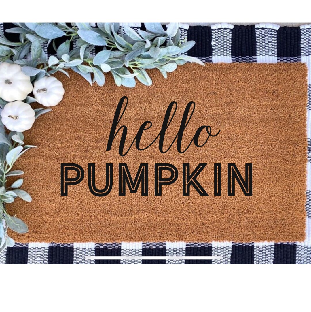 Hello Pumpkin|doormat - Etsy
