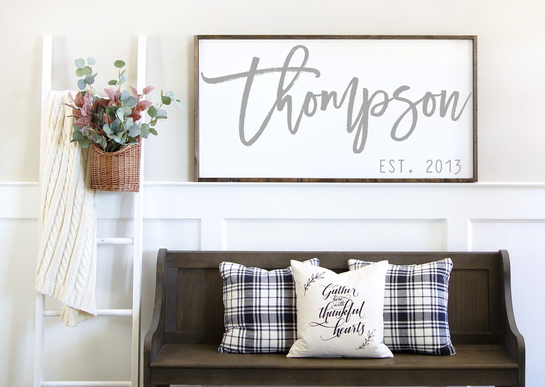 Personalized Script | Wood Sign - Etsy
