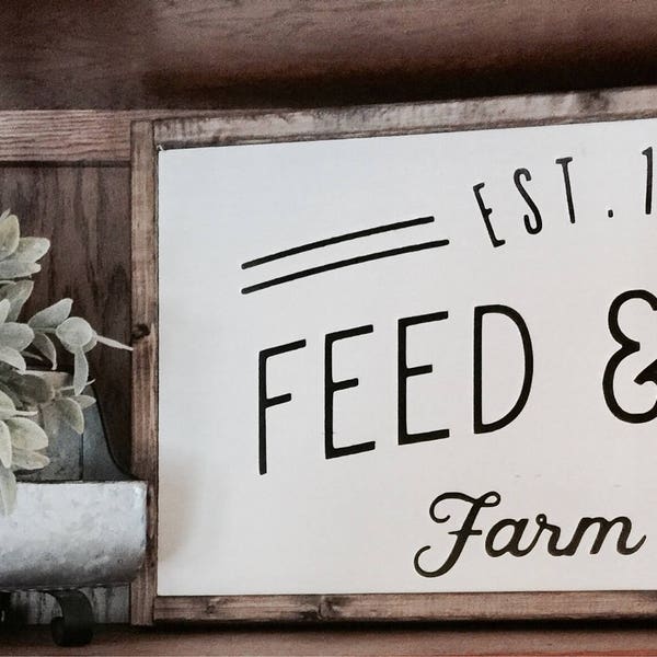 Feed and Seed Sign - Etsy