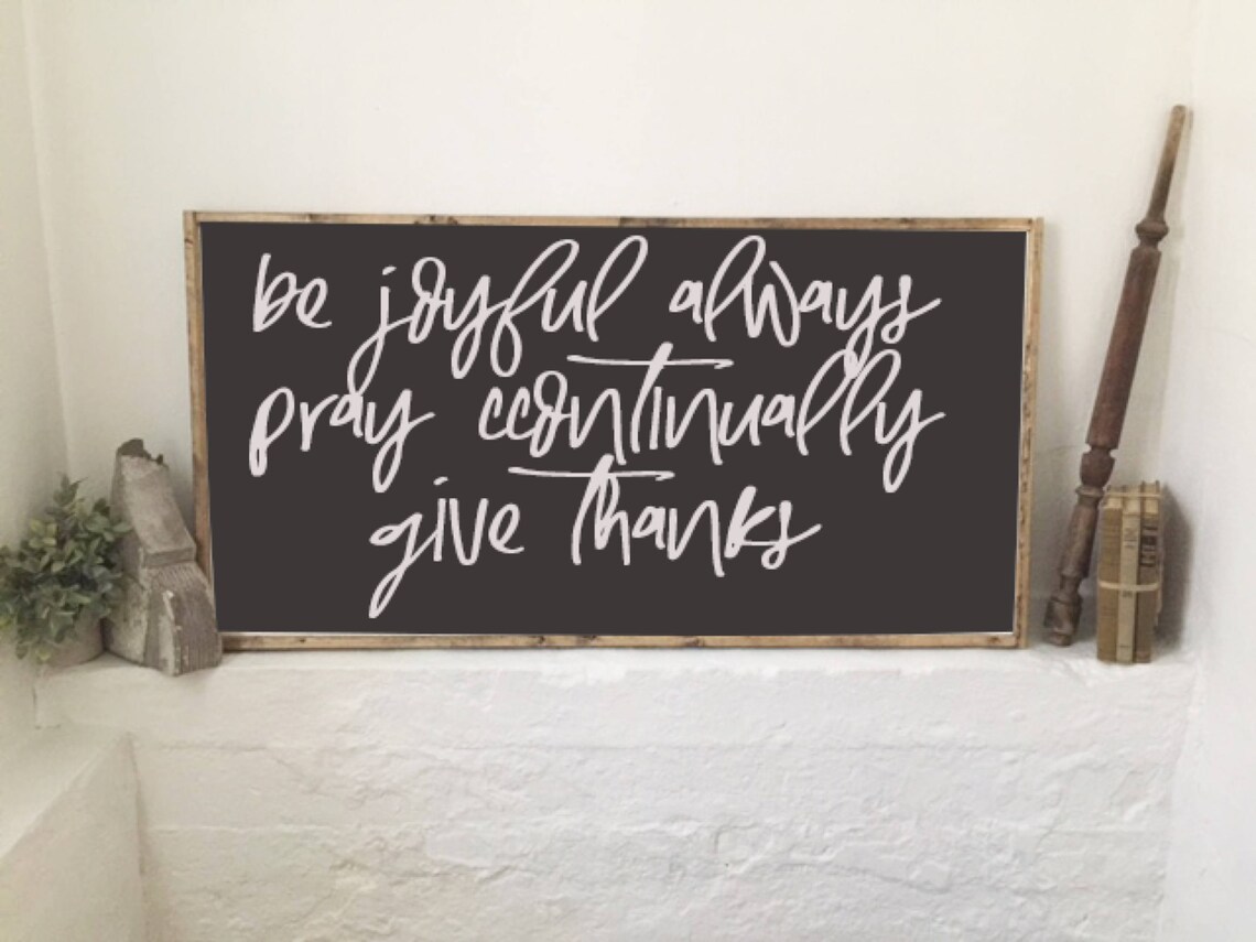 Be Joyful AlwaysWood Sign | Etsy