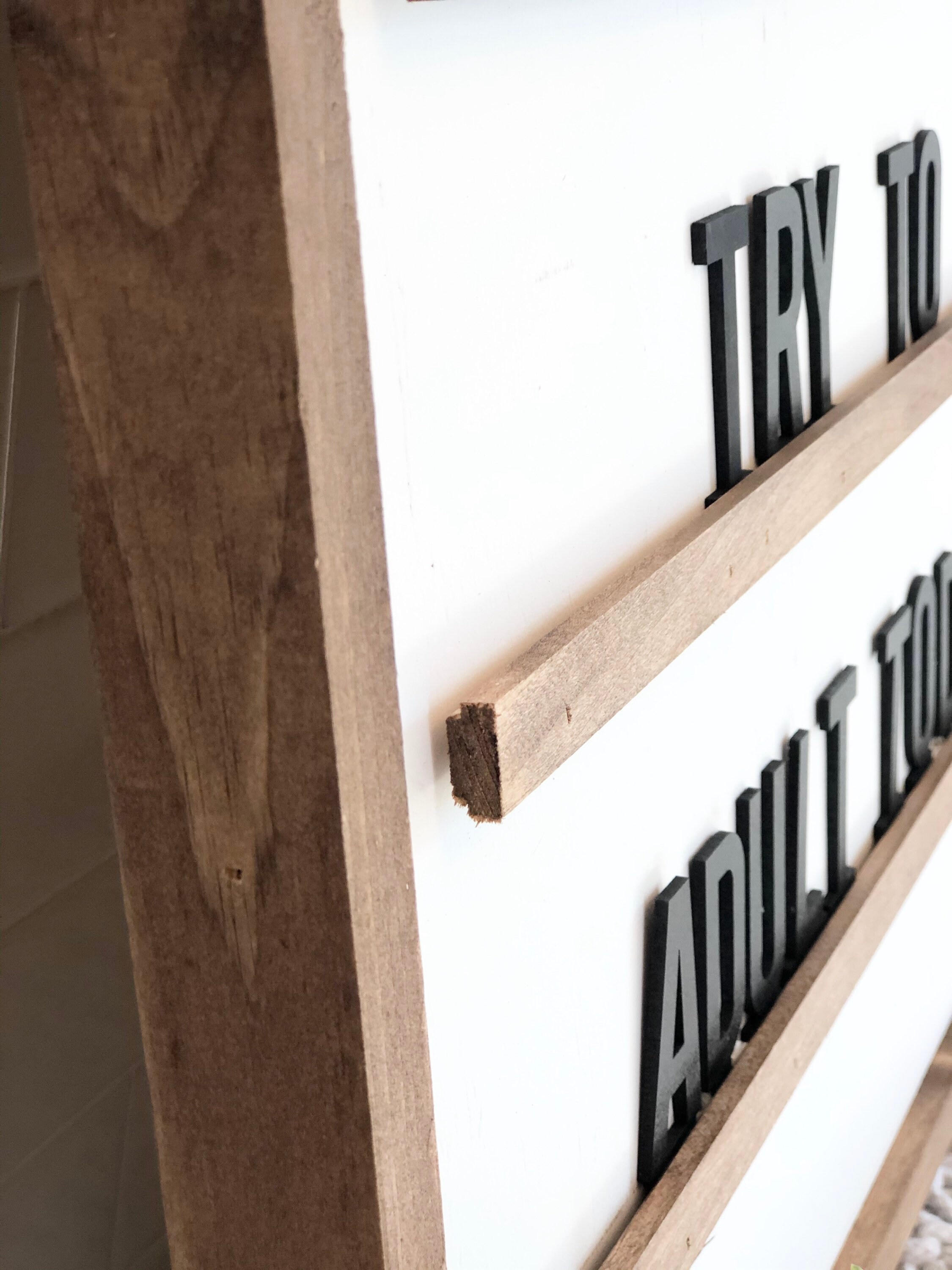 Letter Board Wood Sign Set3dall Woodmedium | Etsy