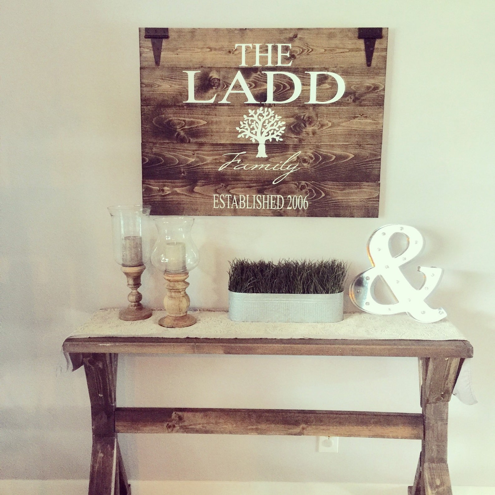 Personalized Barn Door Sign - Etsy