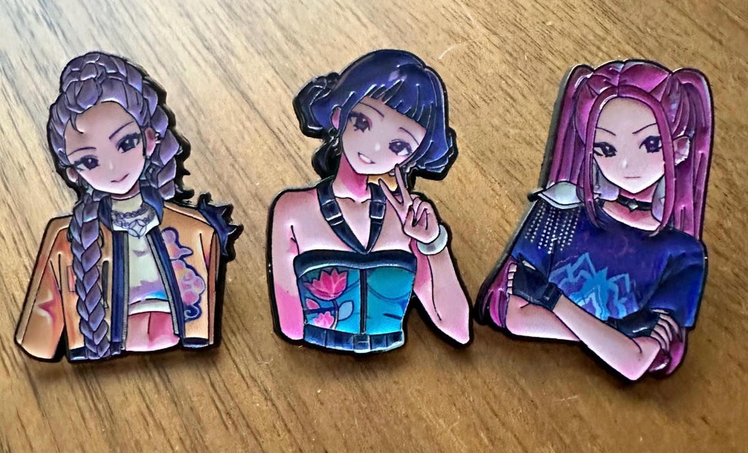Kpop Demon Hunters Huntrix Enamel Pin - Etsy