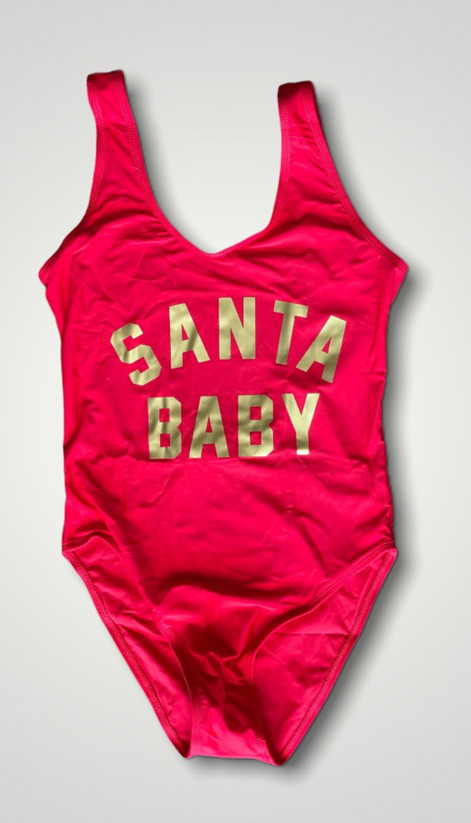 READY TO SHIP - Santa Baby One Piece Swimsuit - Etsy