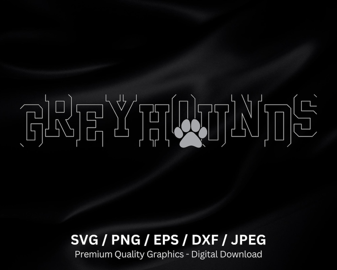 Greyhounds Cheer Paw SVG PNG Design, Greyhound Varsity, Cricut Cut File ...