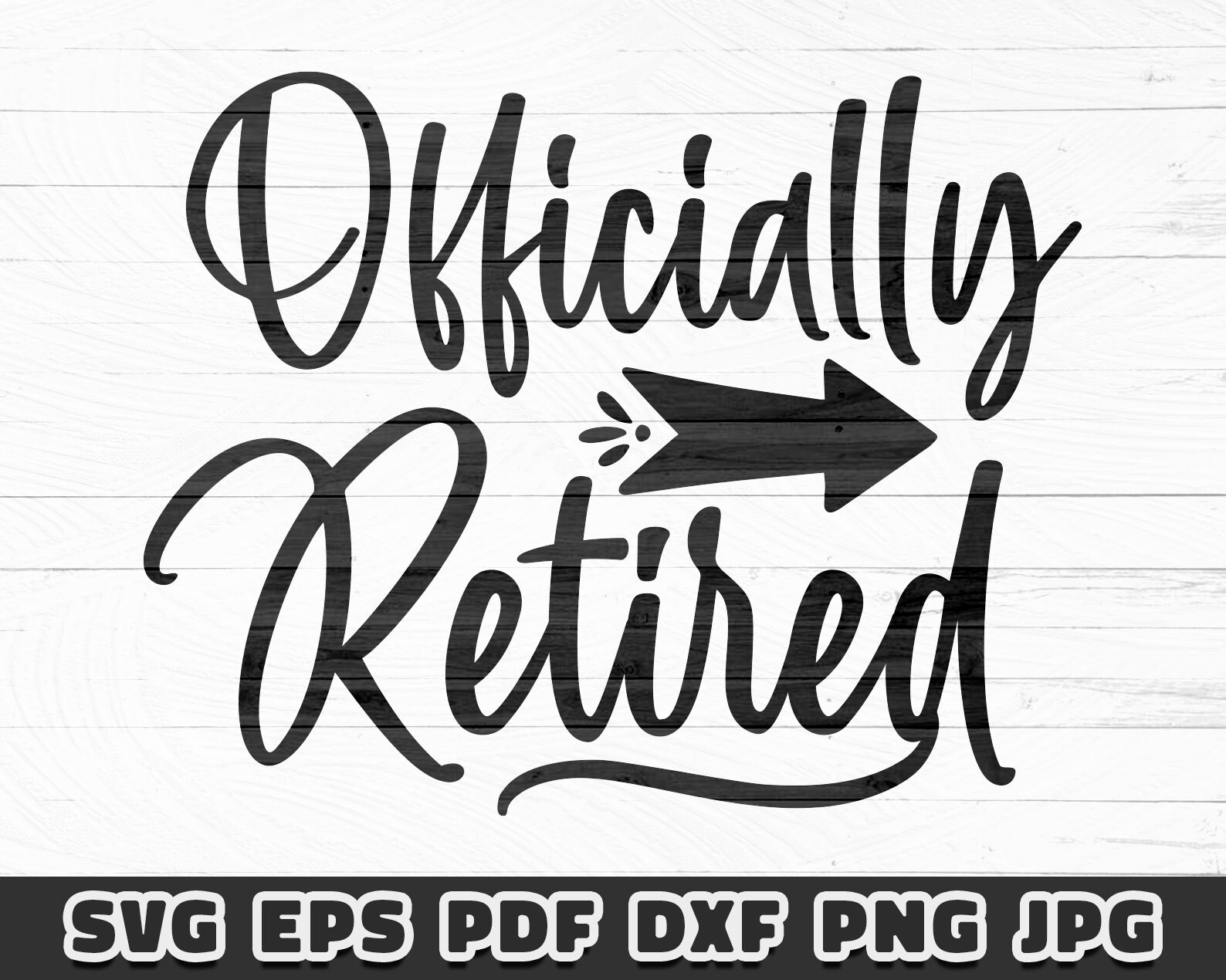 Officially Retired Svg Retirement Party Svg Cut Files for | Etsy