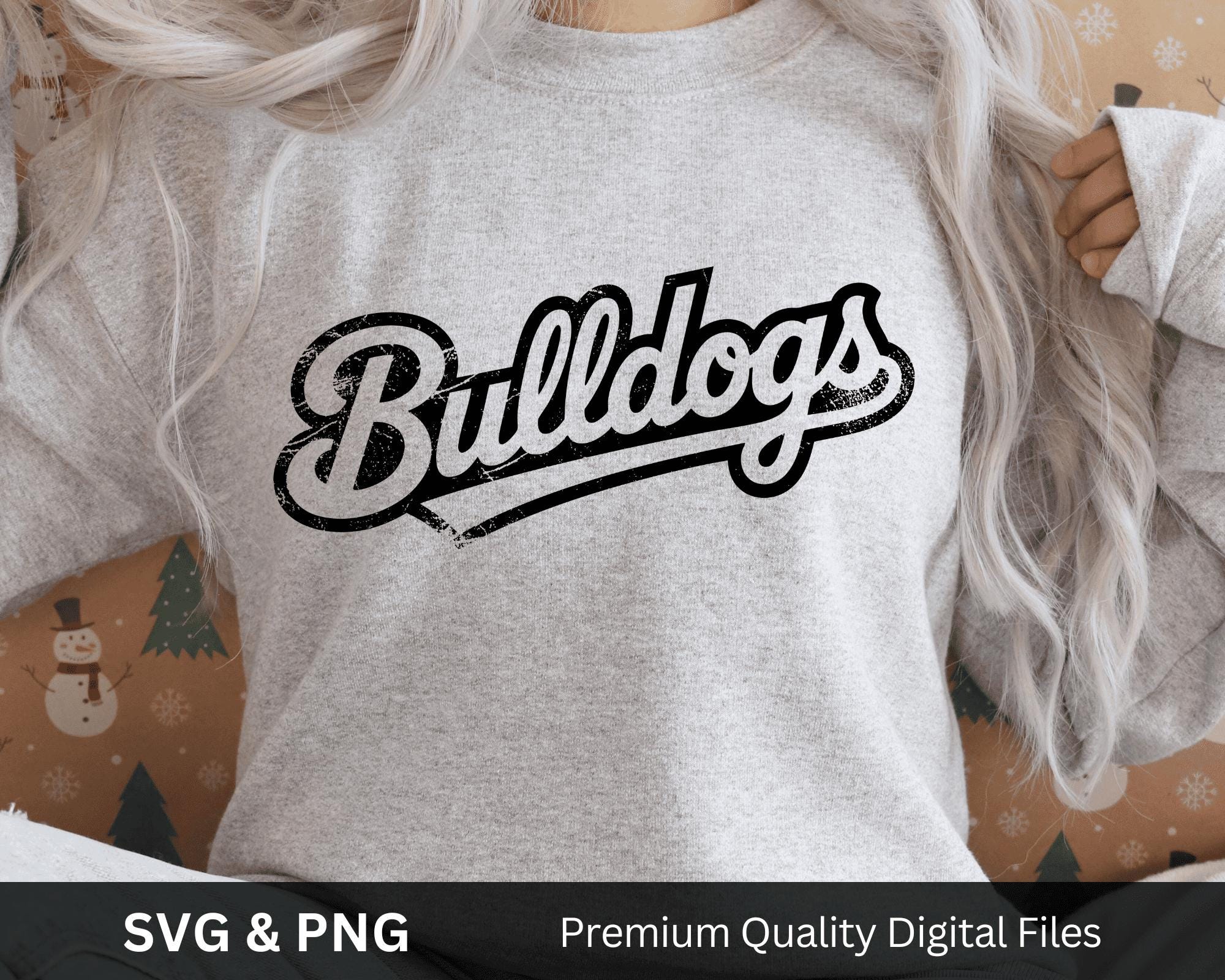 Retro Bulldogs Png in Script Font, Bulldogs Football Logo, Grunge Team ...