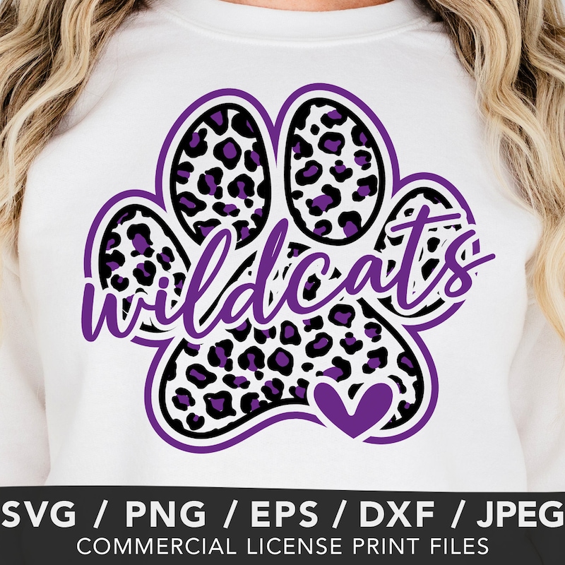 Wildcat Paw Print - Etsy