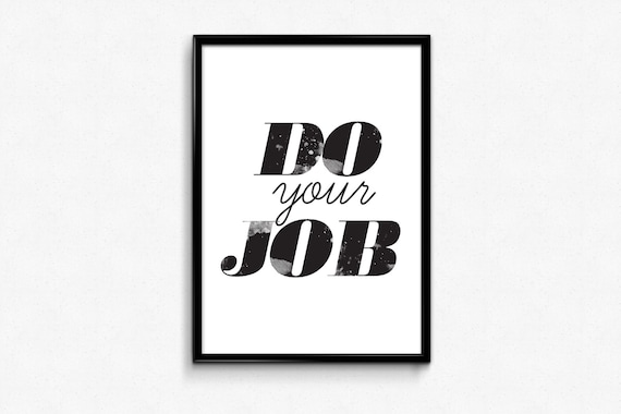 Inspiring Wall Art Workspace Quote Positivity Quote Do Your - Etsy