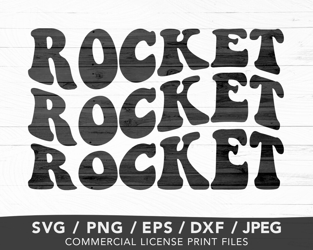 Rocket Svg File for Cricut Rocket Png Rocket Typography - Etsy