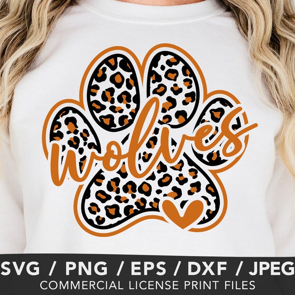 Wolf Paw Print - Etsy