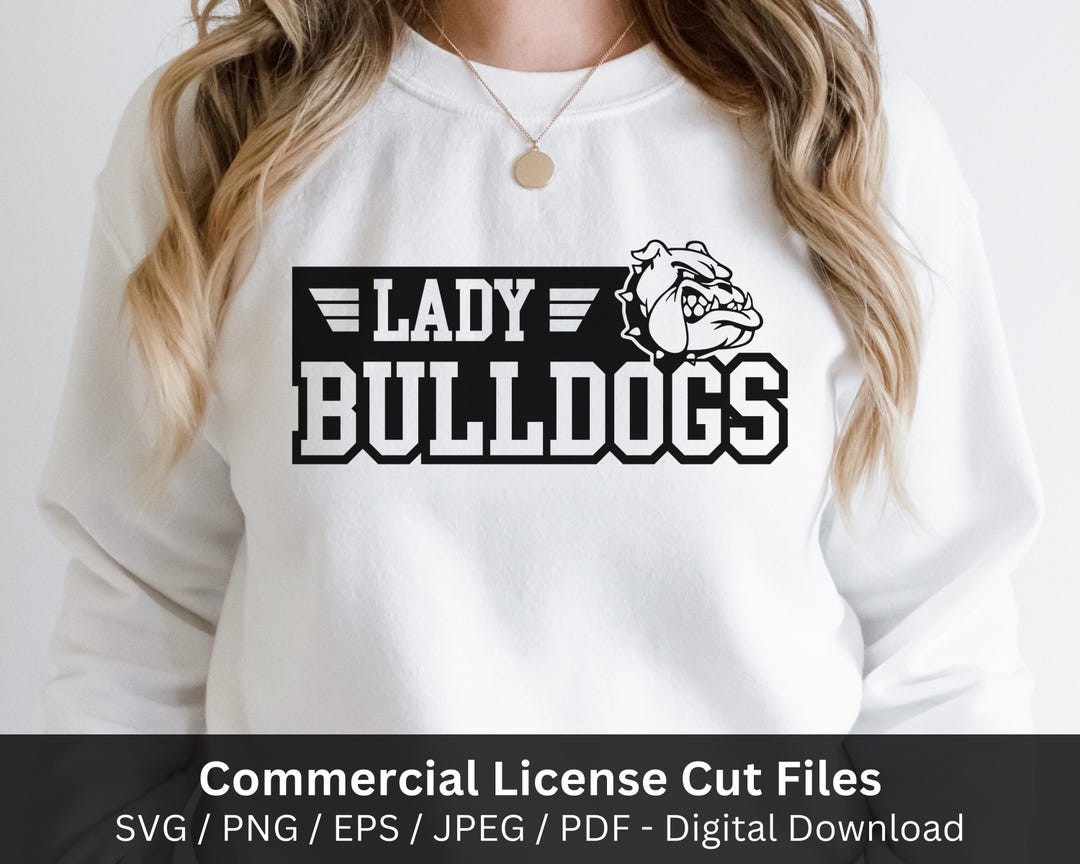Lady Bulldogs Softball SVG PNG – High School Team Game Day Shirt Design ...