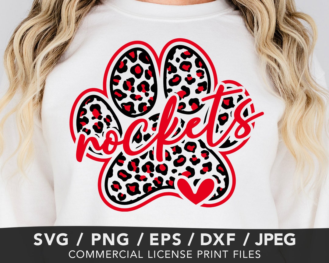 Rockets Paw Png, Rockets Paw Svg, Rockets Football Svg, Rockets Digital ...