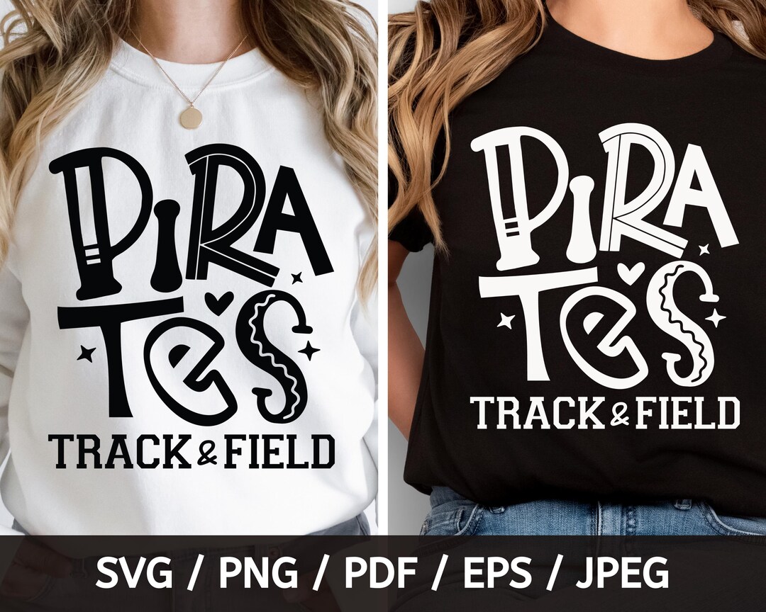 Track and Field Svg Png, Pirates Track Svg, Pirates Typography, Track ...