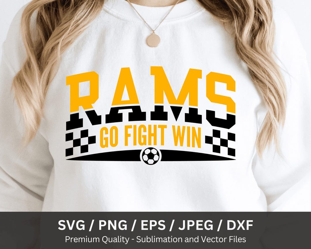 Go Fight Win Rams Png et fichiers Svg, mascotte de l'école Rams ...