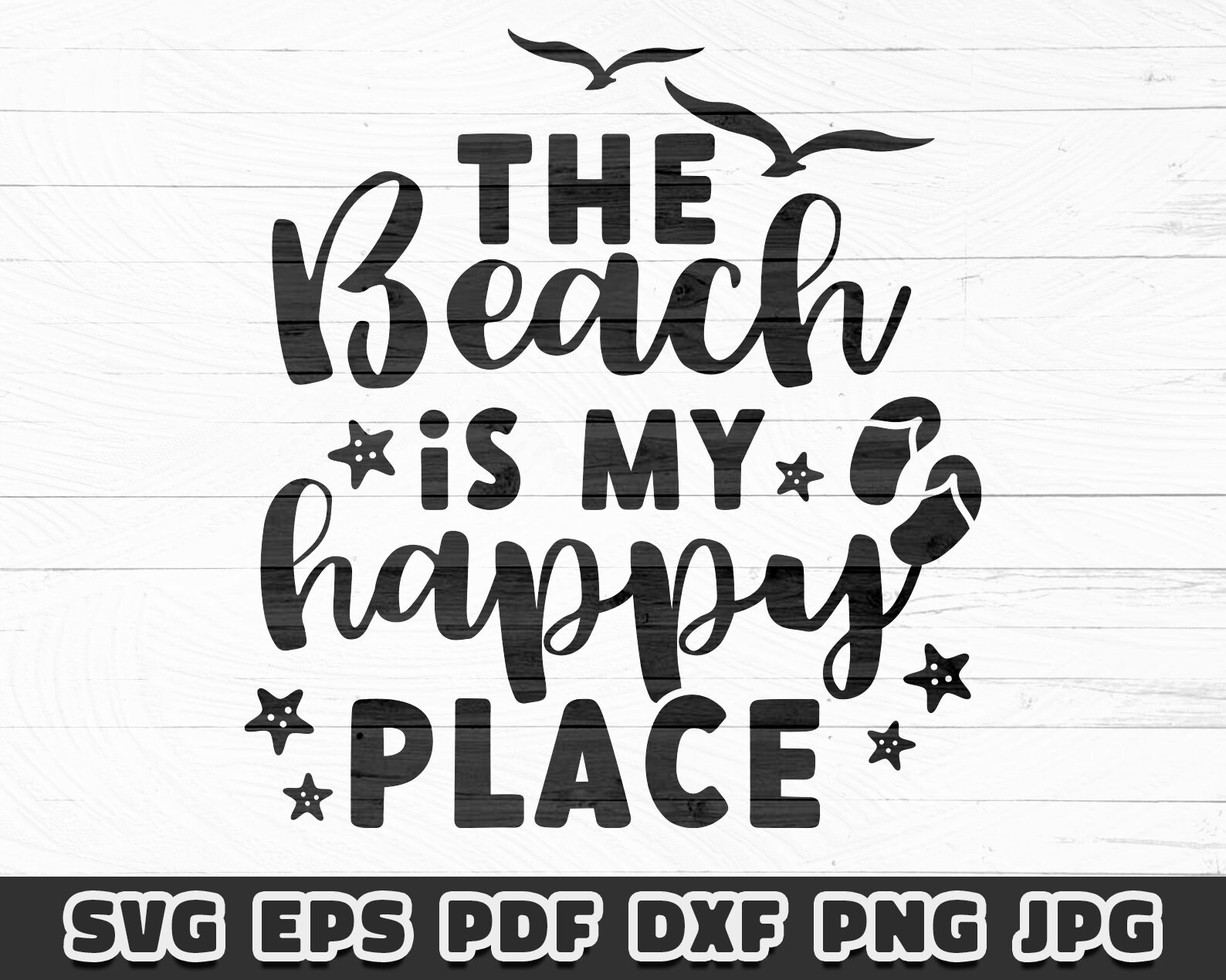 The Beach Is My Happy Place Svg Cut File Cricut und - Etsy