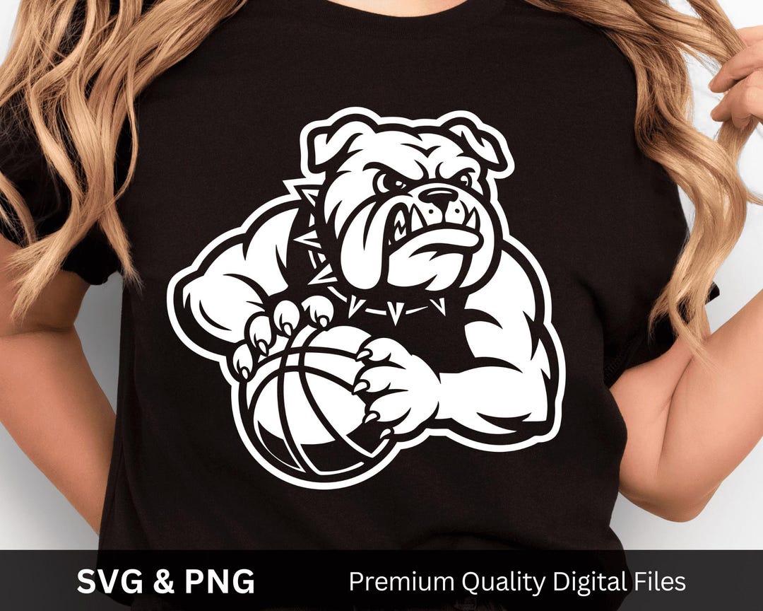 Bulldogs Basketball PNG SVG, Fierce Bulldog, High School Team, Bulldog ...