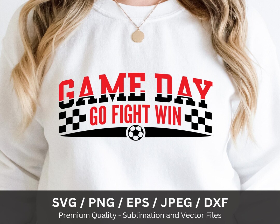 Go Fight Win Gameday Png and Svg Files, Gameday School Mascot, Pep ...