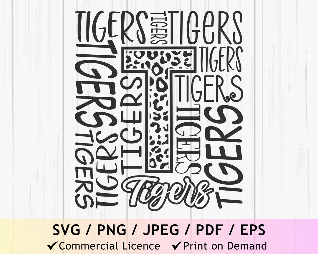 Tigers PNG SVG, Team Pride Shirt, Tigers Football Svg, Tigers ...