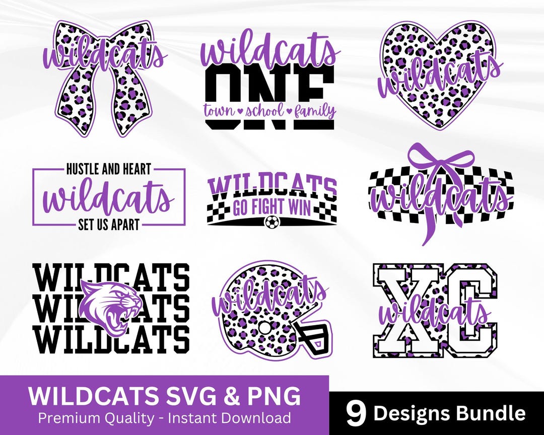 Wildcats Svg Bundle, Wildcats Bundle Png, Wildcats Football Shirt ...