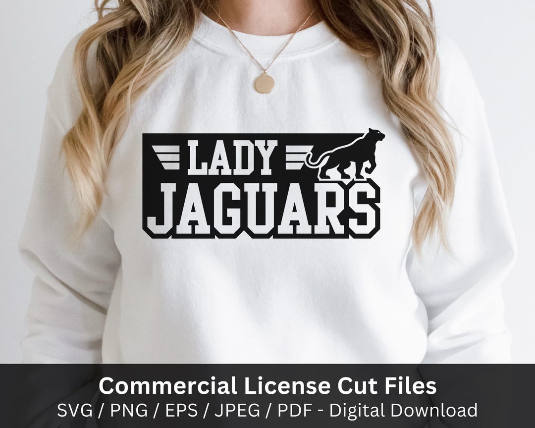Lady Jaguars Svg, High School Jaguars Mascot, Lady Jaguars Soccer ...